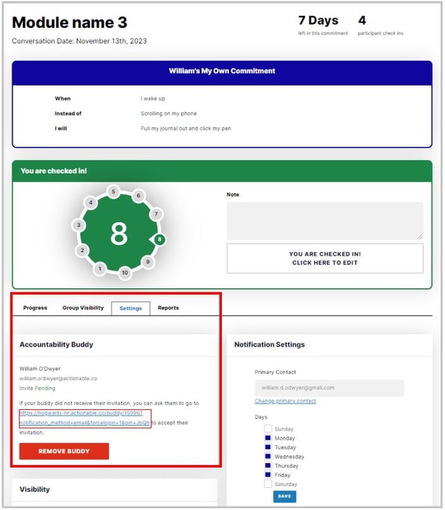 How Do I Add an Accountability Buddy?